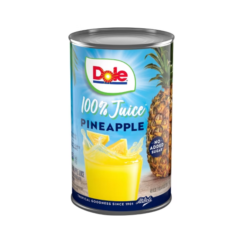 Dole, 100% Pineapple Juice, 46 oz (3 Pack)